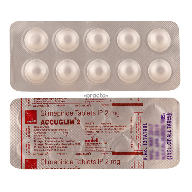 Accuglim 2 mg Tablet - Uses, Dosage, Side Effects, Price, Composition ...