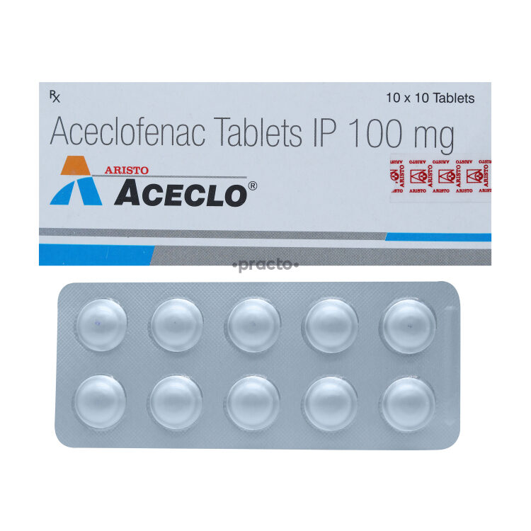 Aceclo 100 MG Tablet - Uses, Dosage, Side Effects, Price, Composition ...