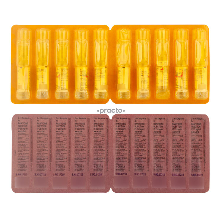 Aciloc 25 MG Injection - Uses, Dosage, Side Effects, Price, Composition ...