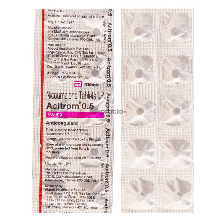 Acitrom 0.5 mg Tablet - Uses, Dosage, Side Effects, Price, Composition ...