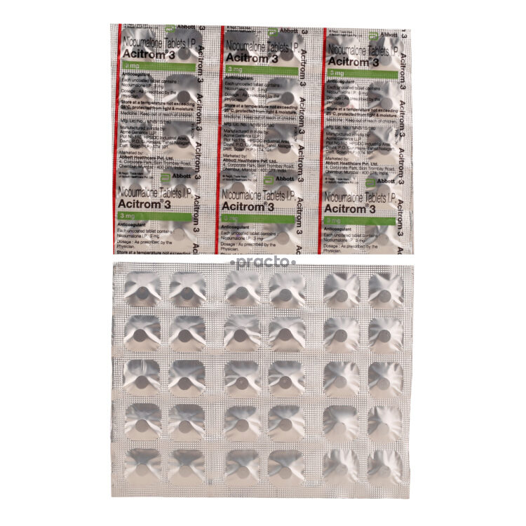 Acitrom 3 mg Tablet - Uses, Dosage, Side Effects, Price, Composition ...