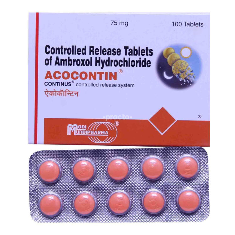 Acocontin 75 mg Tablet - Uses, Dosage, Side Effects, Price, Composition ...