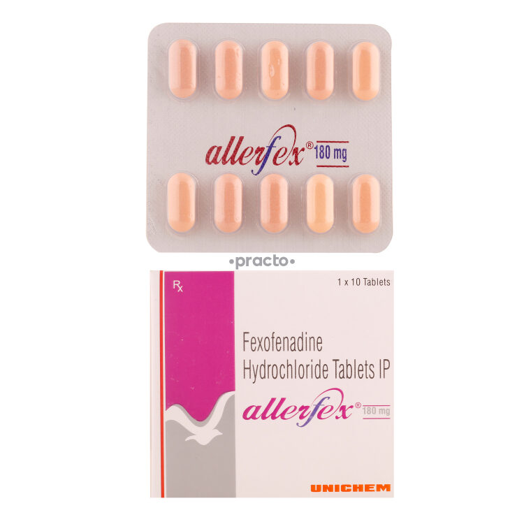 Allerfex 180 MG Tablet - Uses, Dosage, Side Effects, Price, Composition ...