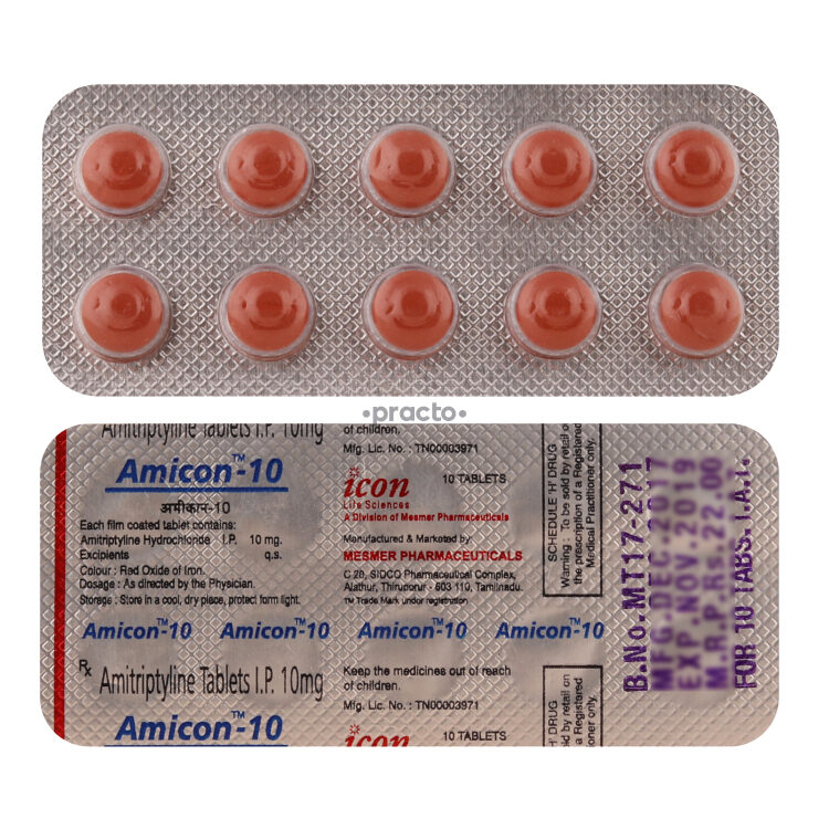 Amicon 10 MG Tablet - Uses, Dosage, Side Effects, Price, Composition ...