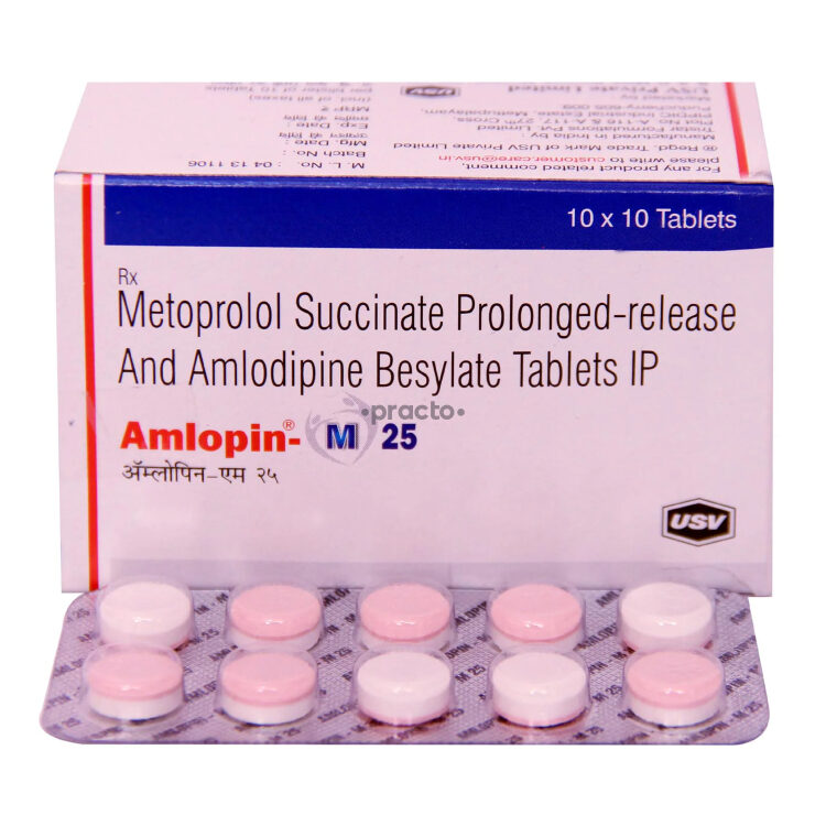 Amlopin M (5/50 mg) Tablet - Uses, Dosage, Side Effects, Price ...