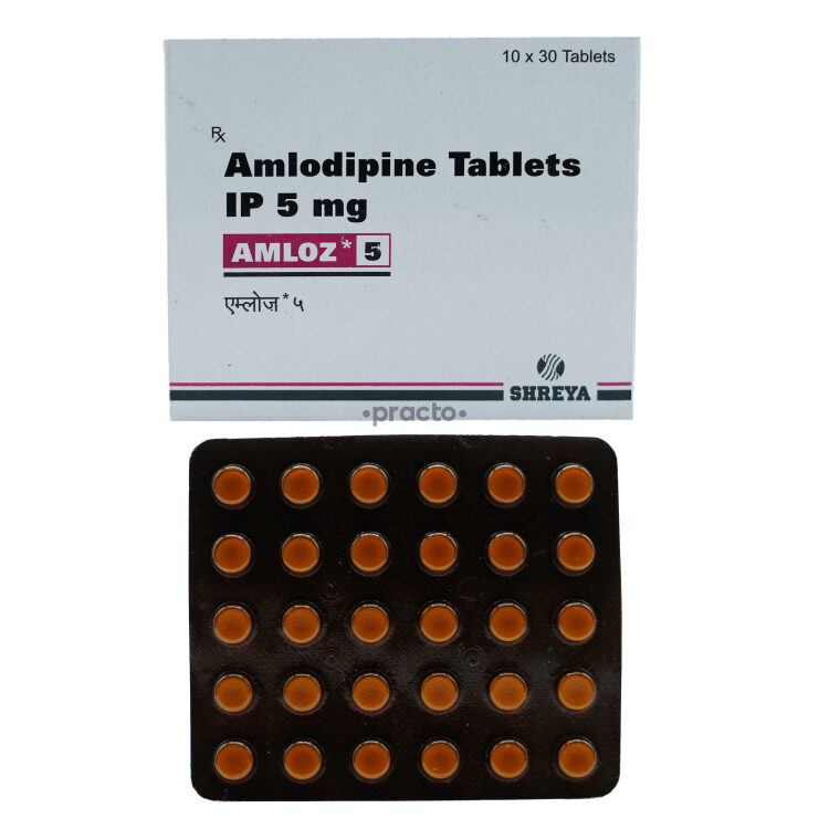 Amloz 5 MG Tablet - Uses, Dosage, Side Effects, Price, Composition | Practo