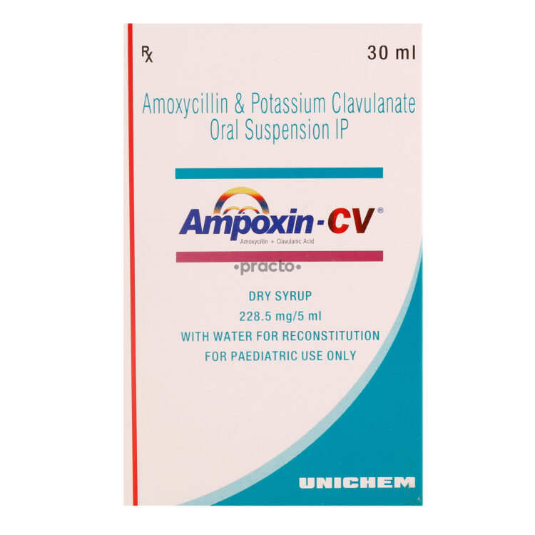 Ampoxin CV (200/28.5 mg) Suspension - Uses, Dosage, Side Effects, Price ...