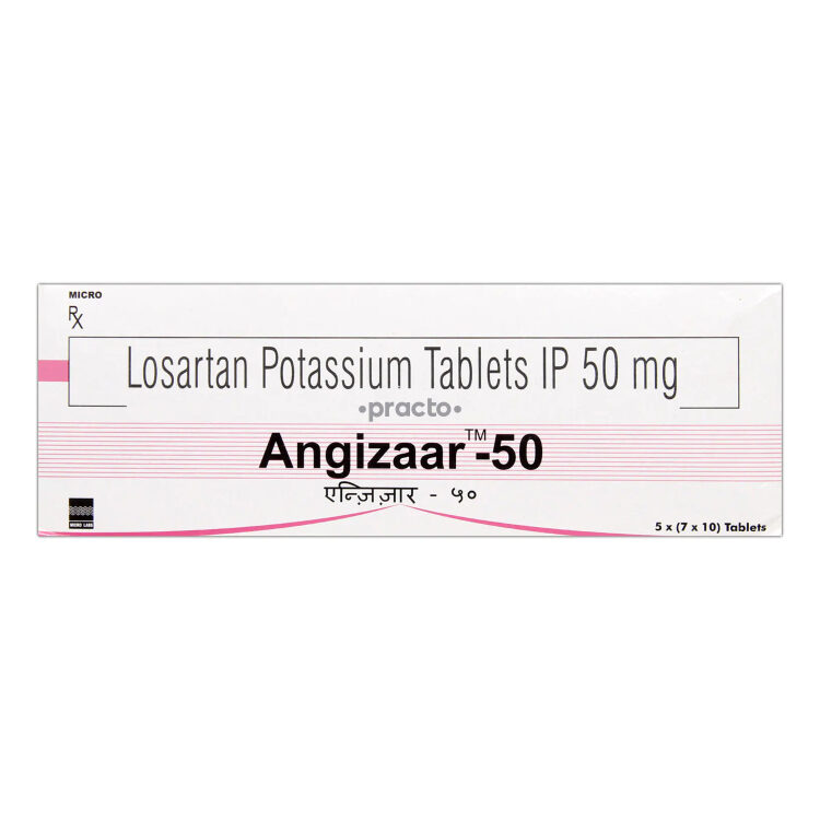 Angizaar 50 MG Tablet - Uses, Dosage, Side Effects, Price, Composition ...