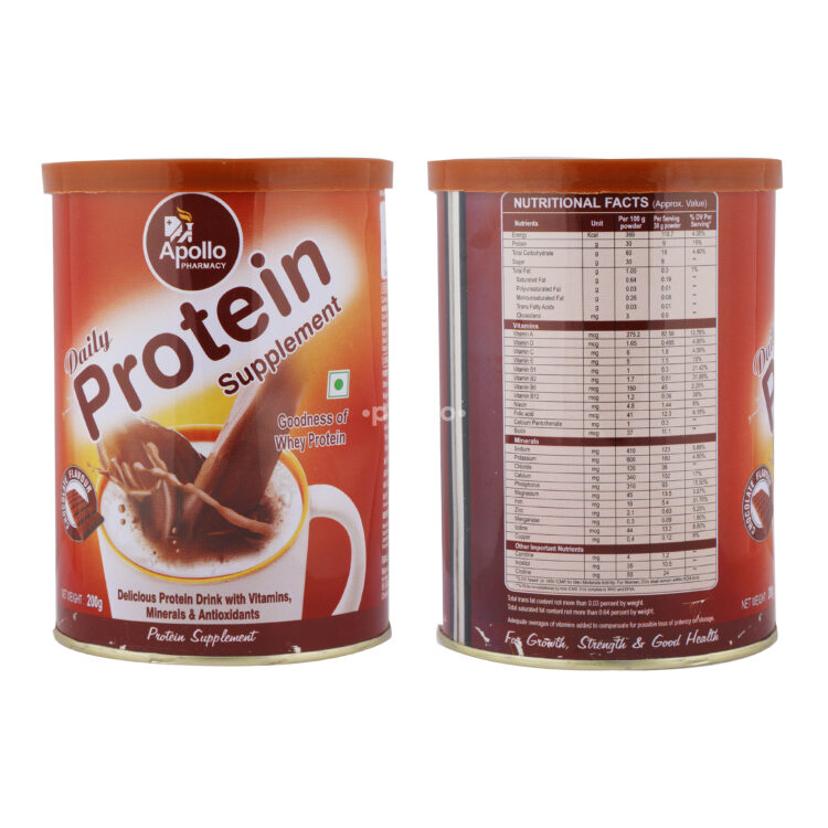 Apollo Pharmacy Apollo Pharmacy Daily Protein Supplement Chocolate ...
