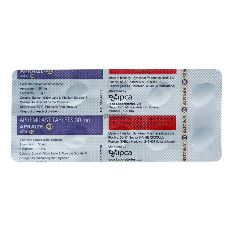 Apraize 30 Tablet - Uses, Dosage, Side Effects, Price, Composition | Practo