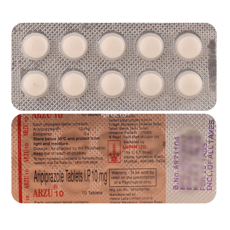 Arzu 10 MG Tablet - Uses, Dosage, Side Effects, Price, Composition | Practo