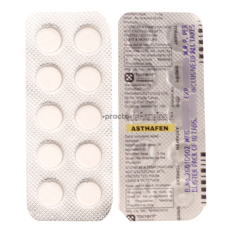 Asthafen 1 Tablet - Uses, Dosage, Side Effects, Price, Composition | Practo