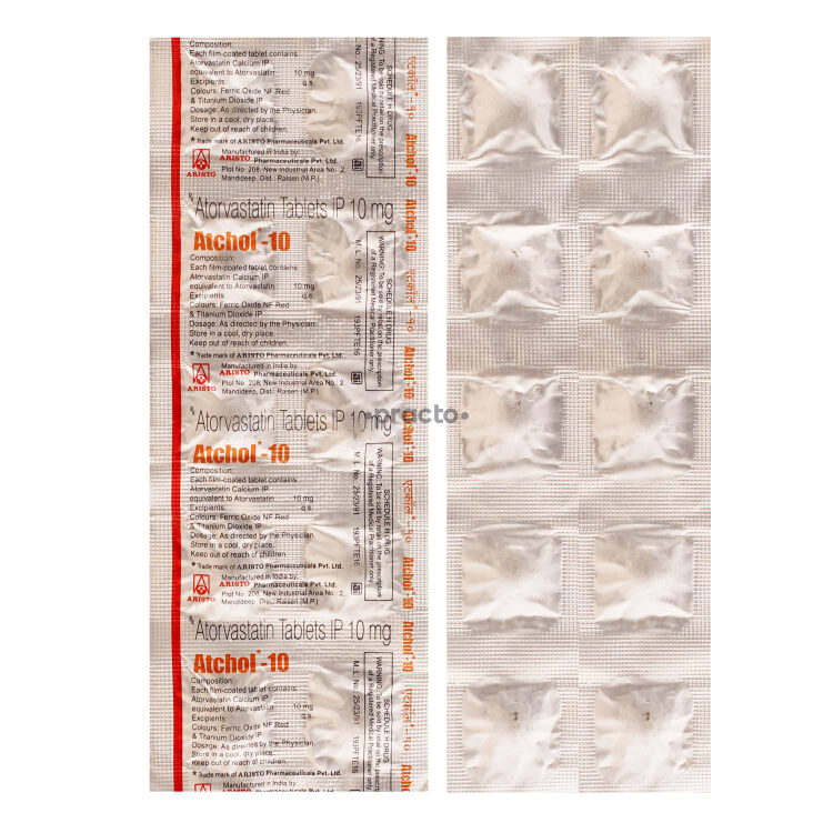 Atchol 10 MG Tablet - Uses, Dosage, Side Effects, Price, Composition ...