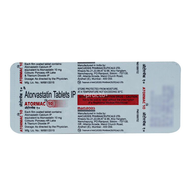 Atormac 10 MG Tablet - Uses, Dosage, Side Effects, Price, Composition ...