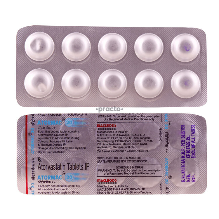 Atormac 20 MG Tablet - Uses, Dosage, Side Effects, Price, Composition ...
