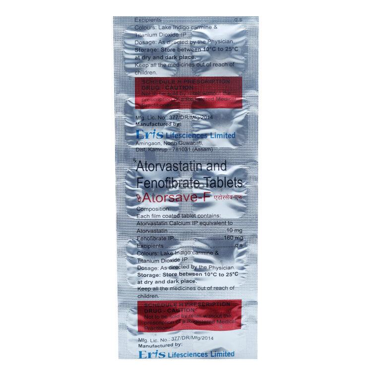 AtorSave-F Tablet - Uses, Dosage, Side Effects, Price, Composition | Practo