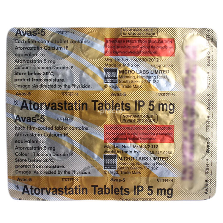 Avas 5 MG Tablet - Uses, Dosage, Side Effects, Price, Composition | Practo