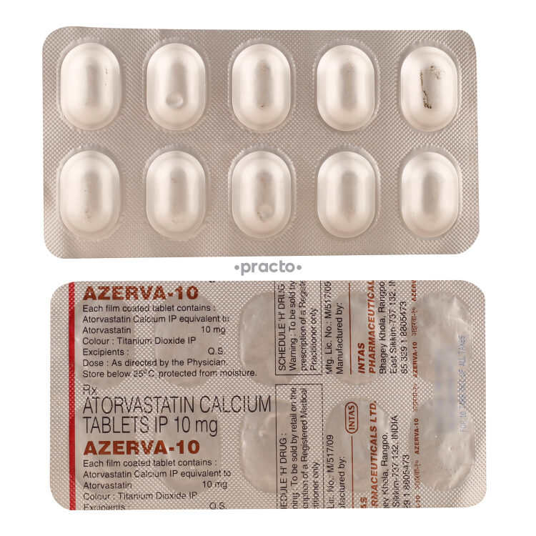 Azerva 10 MG Tablet - Uses, Dosage, Side Effects, Price, Composition ...