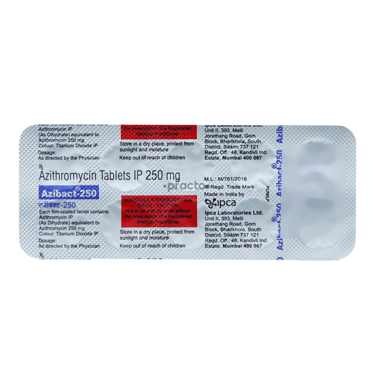 Azibact 250 MG Tablet - Uses, Dosage, Side Effects, Price, Composition ...