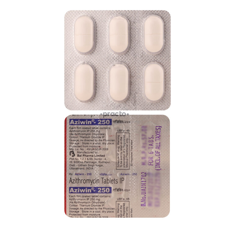 Aziwin 250 MG Tablet - Uses, Dosage, Side Effects, Price, Composition ...