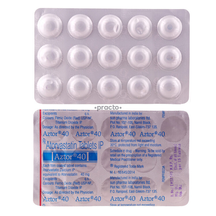 Aztor 40 MG Tablet - Uses, Dosage, Side Effects, Price, Composition ...
