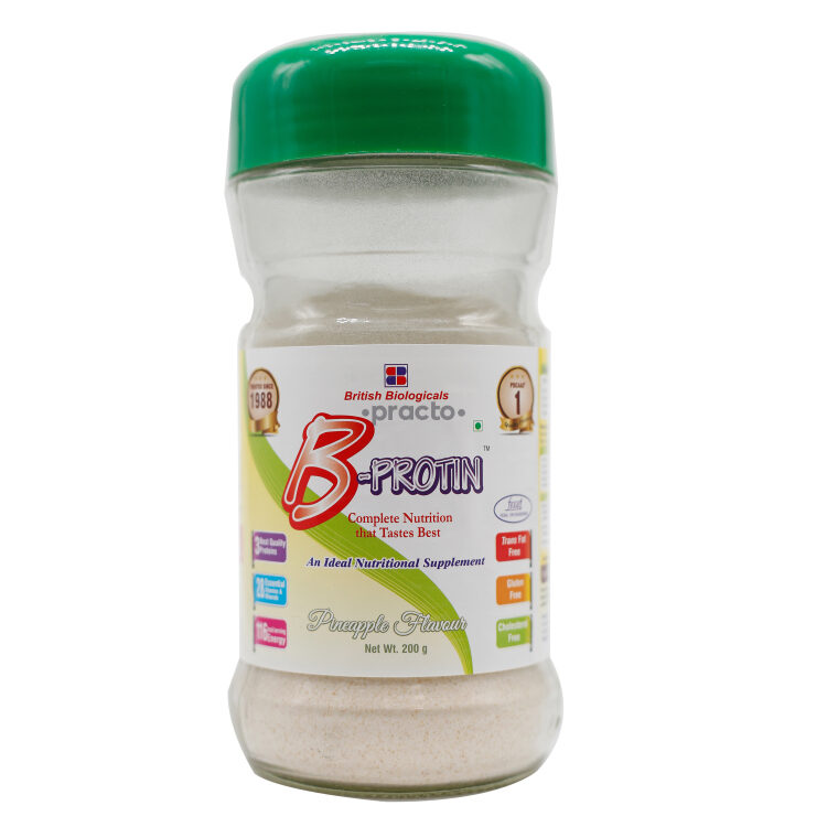 British Biologicals B-Protin Powder Pineapple 200 g - Buy Online at ...