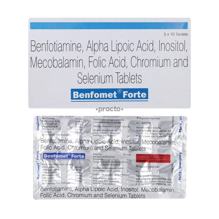 Sun Pharma Laboratories Ltd. Benfomet Forte Tablet - Buy Online at Best ...