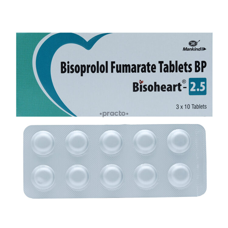 Bisoheart 2.5 MG Tablet - Uses, Dosage, Side Effects, Price ...