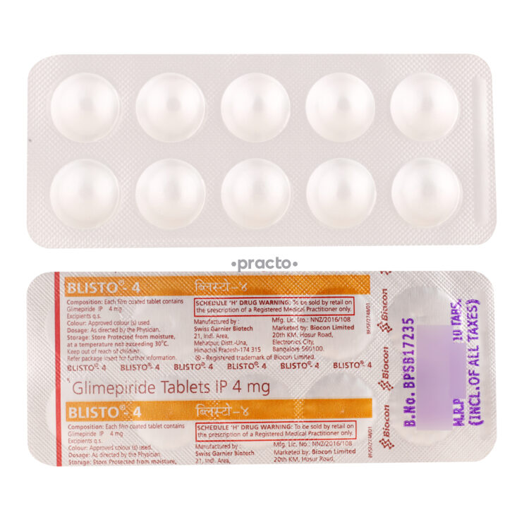 Blisto 4 MG Tablet - Uses, Dosage, Side Effects, Price, Composition ...
