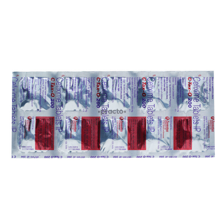 C Tax O 200 MG Tablet DT - Uses, Dosage, Side Effects, Price ...