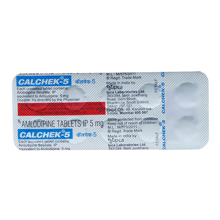 Calchek 5 MG Tablet - Uses, Dosage, Side Effects, Price, Composition ...