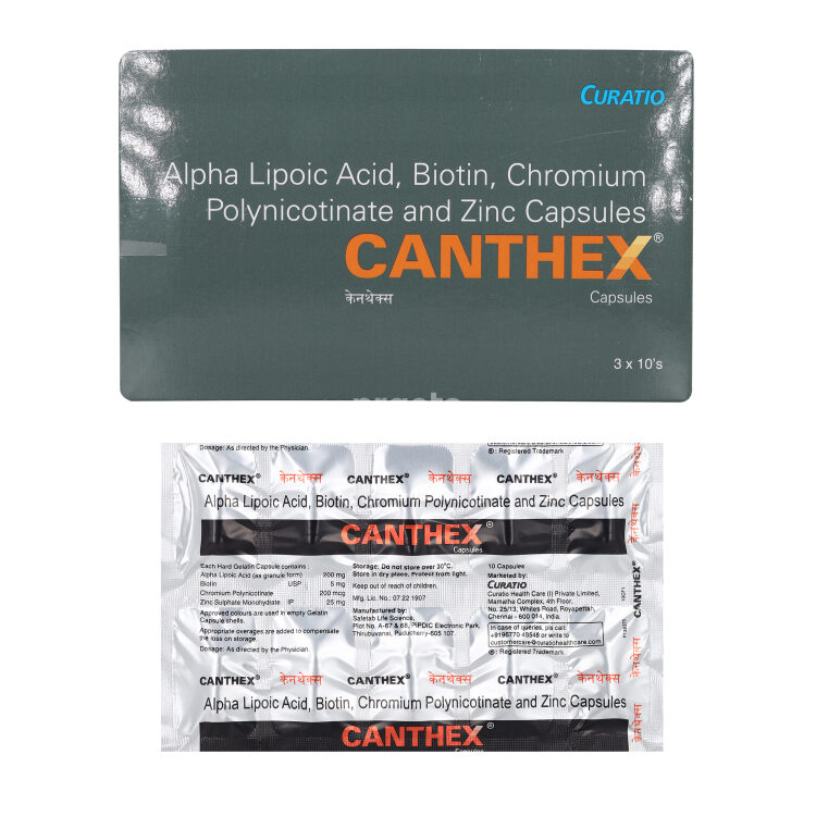 Canthex Capsule - Uses, Dosage, Side Effects, Price, Composition | Practo