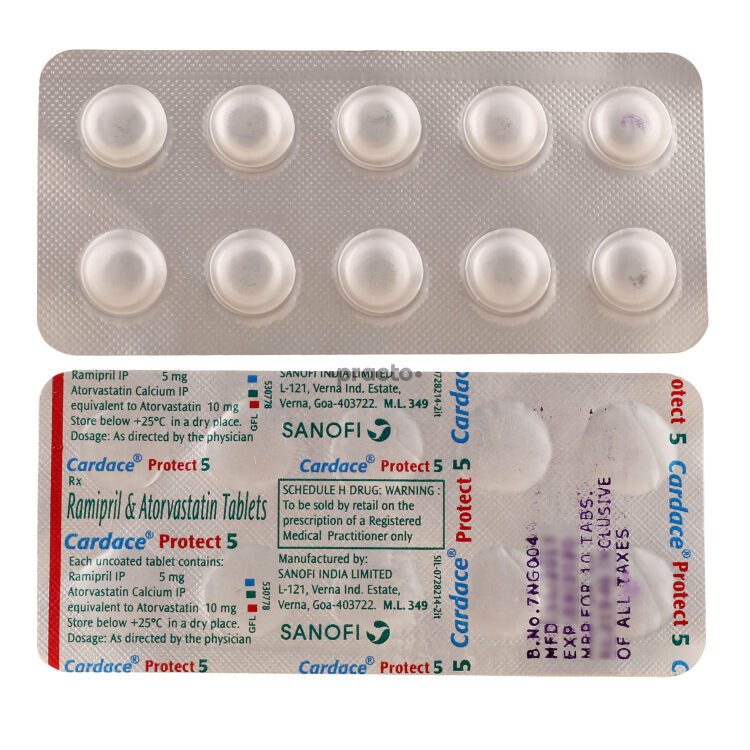 Cardace Protect (5/10 mg) Tablet - Uses, Dosage, Side Effects, Price ...