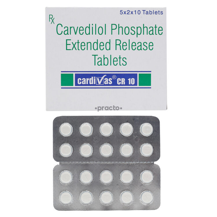 Cardivas 10 MG Tablet - Uses, Dosage, Side Effects, Price, Composition ...