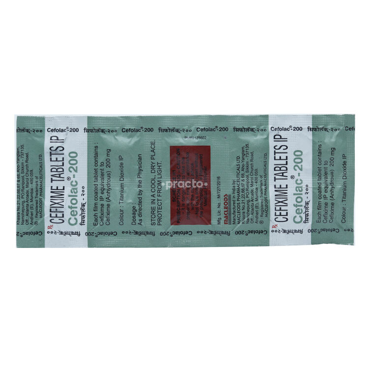 Cefolac 200 MG Tablet - Uses, Dosage, Side Effects, Price, Composition ...