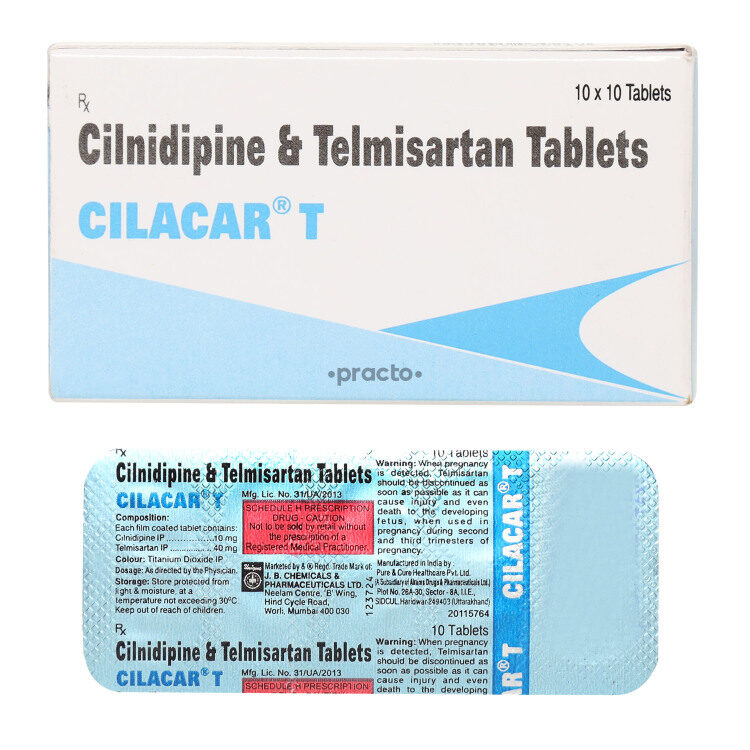 Cilacar T Tablet - Uses, Dosage, Side Effects, Price, Composition | Practo