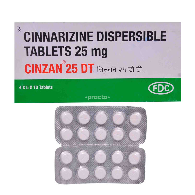 Cinzan 25 MG Tablet DT - Uses, Dosage, Side Effects, Price, Composition ...
