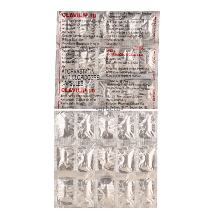 Clavilip 10 Capsule - Uses, Dosage, Side Effects, Price, Composition ...