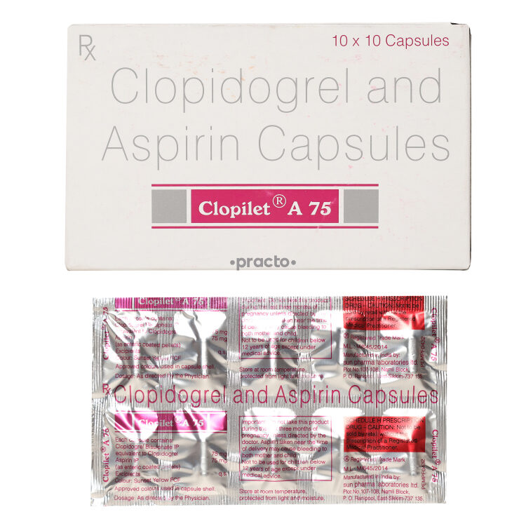 Clopilet A 75 Capsule - Uses, Dosage, Side Effects, Price, Composition | Practo