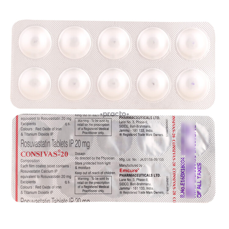 Consivas 20 MG Tablet - Uses, Dosage, Side Effects, Price, Composition ...