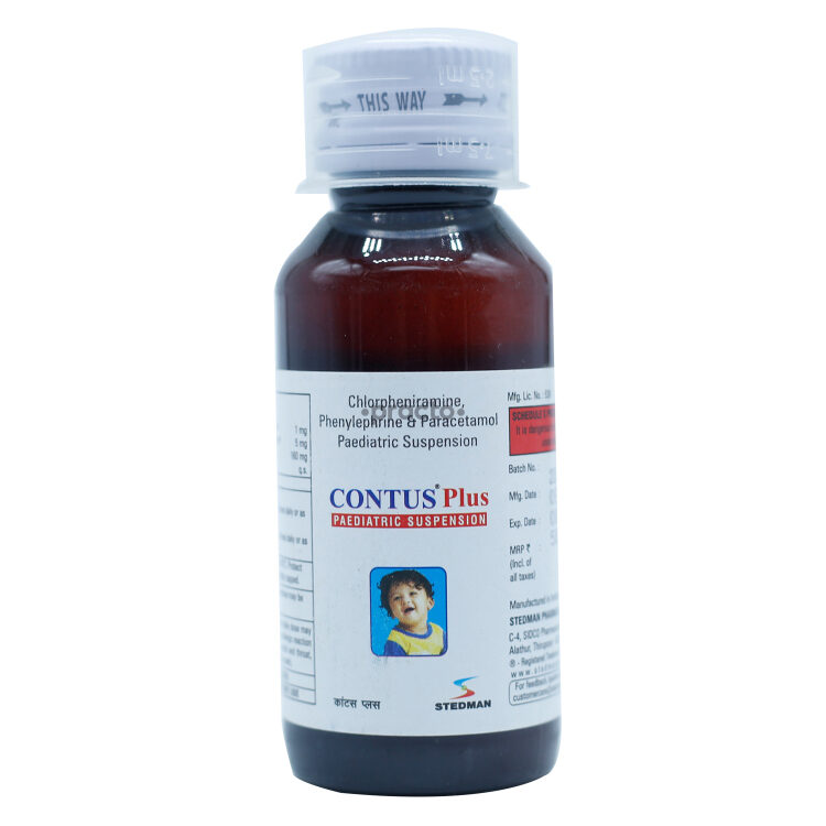 Contus Plus Paediatric Suspension - Uses, Dosage, Side Effects, Price ...