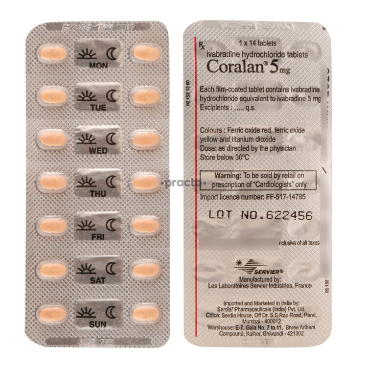 Coralan 5 mg Tablet - Uses, Dosage, Side Effects, Price, Composition ...