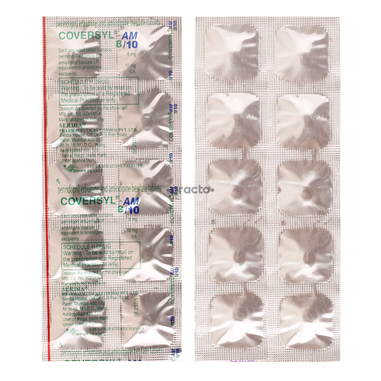 Coversyl-AM 8/10 Tablet - Uses, Dosage, Side Effects, Price, Composition | Practo
