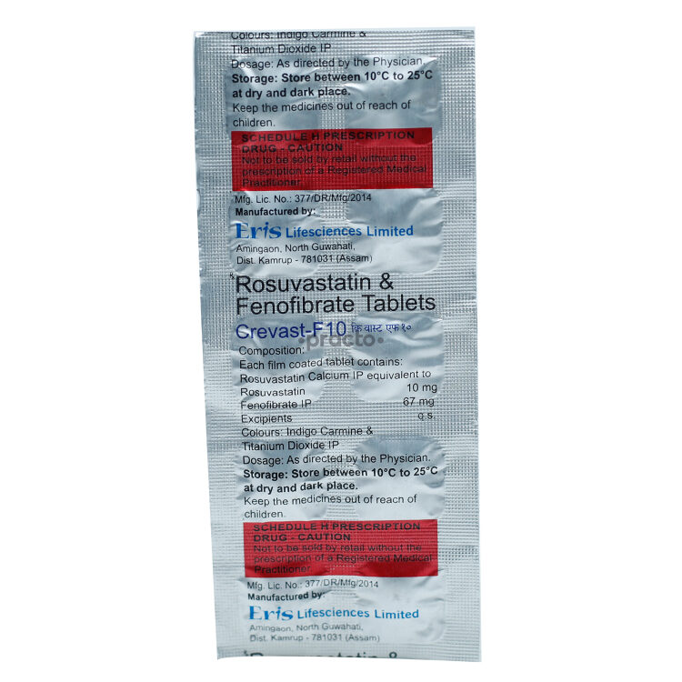 Crevast-F10 Tablet - Uses, Dosage, Side Effects, Price, Composition ...