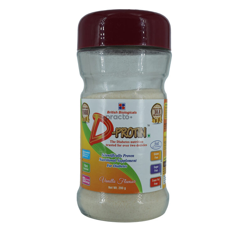 British Biologicals D-Protin Powder Vanilla 200 g - Buy Online at Best ...
