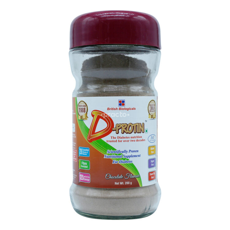 British Biologicals D-Protin Powder Chocolate 200 g - Buy Online at ...