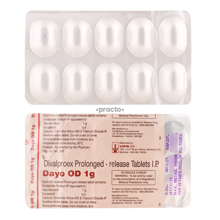 Dayo-Od 1000 MG Tablet - Uses, Dosage, Side Effects, Price, Composition ...