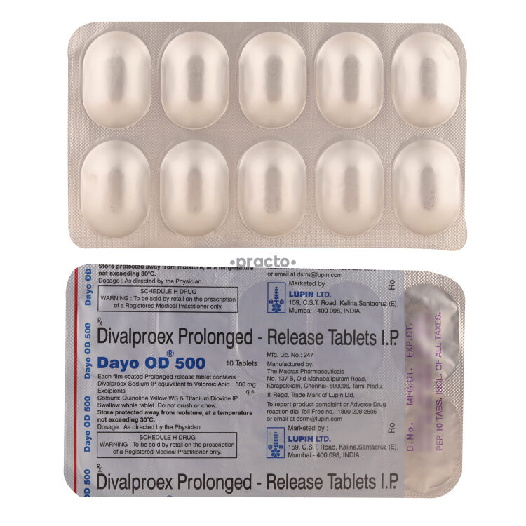 Dayo-Od 500 MG Tablet - Uses, Dosage, Side Effects, Price, Composition ...