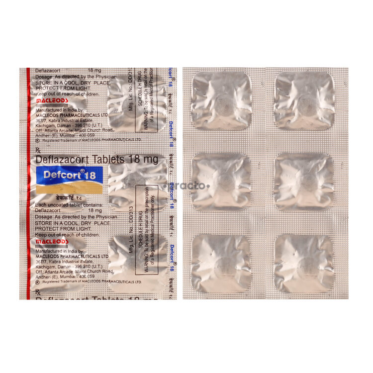 Defcort 18 MG Tablet - Uses, Dosage, Side Effects, Price, Composition ...
