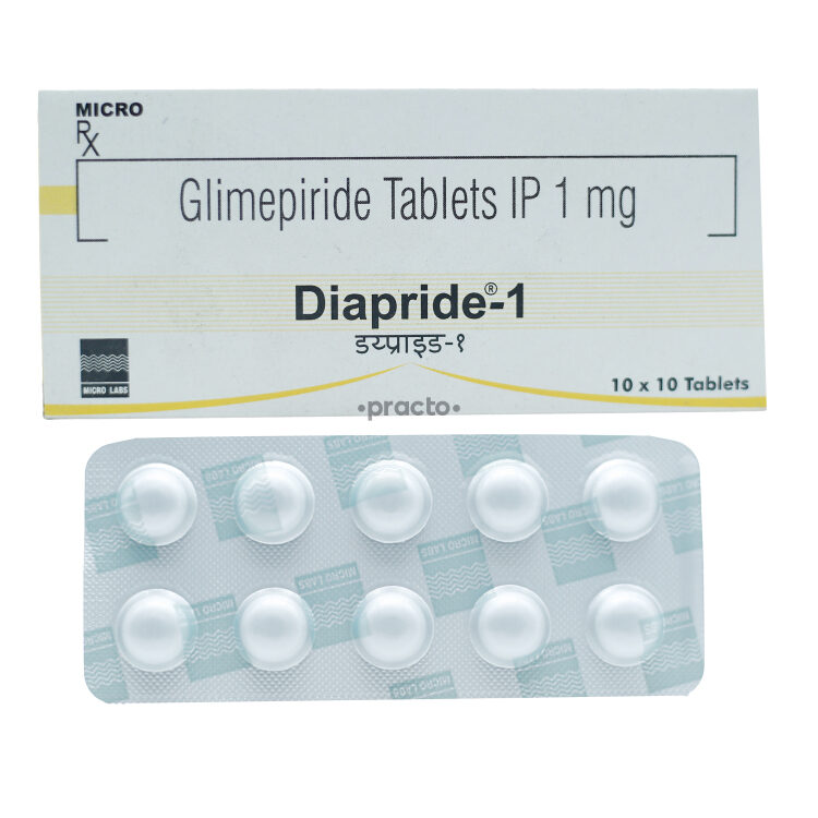 Diapride 1 MG Tablet - Uses, Dosage, Side Effects, Price, Composition ...